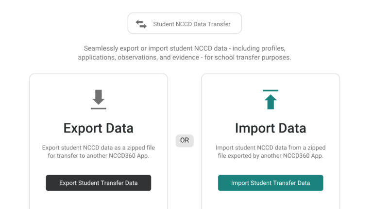 Student Transfer Is Here: Making NCCD Evidence Sharing Seamless ...
